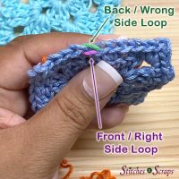Whipstitch Seam Through Wrong Side Loops - Stitches n Scraps