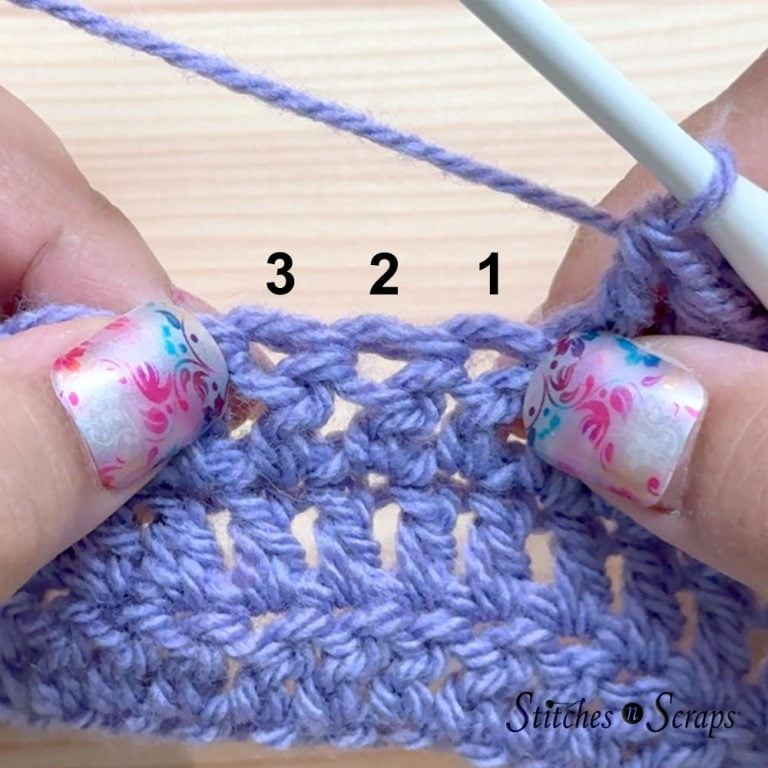 Double Crochet 3 Together (dc3tog) - Stitches n Scraps