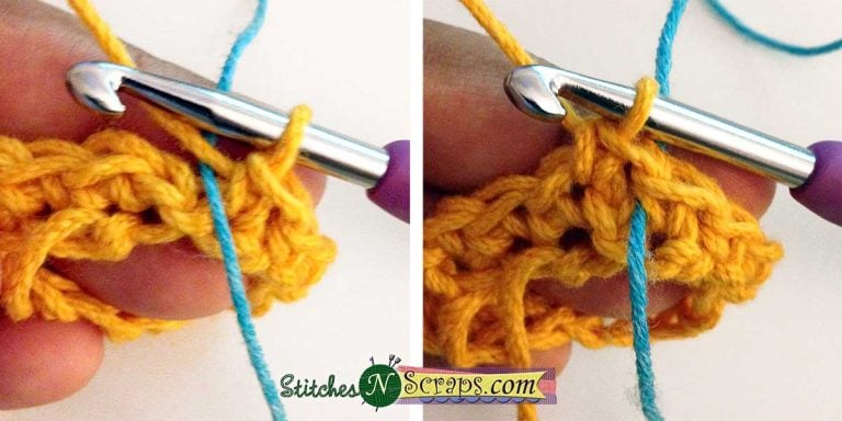 Tutorial - Continuous rounds and running stitch markers - Stitches n Scraps