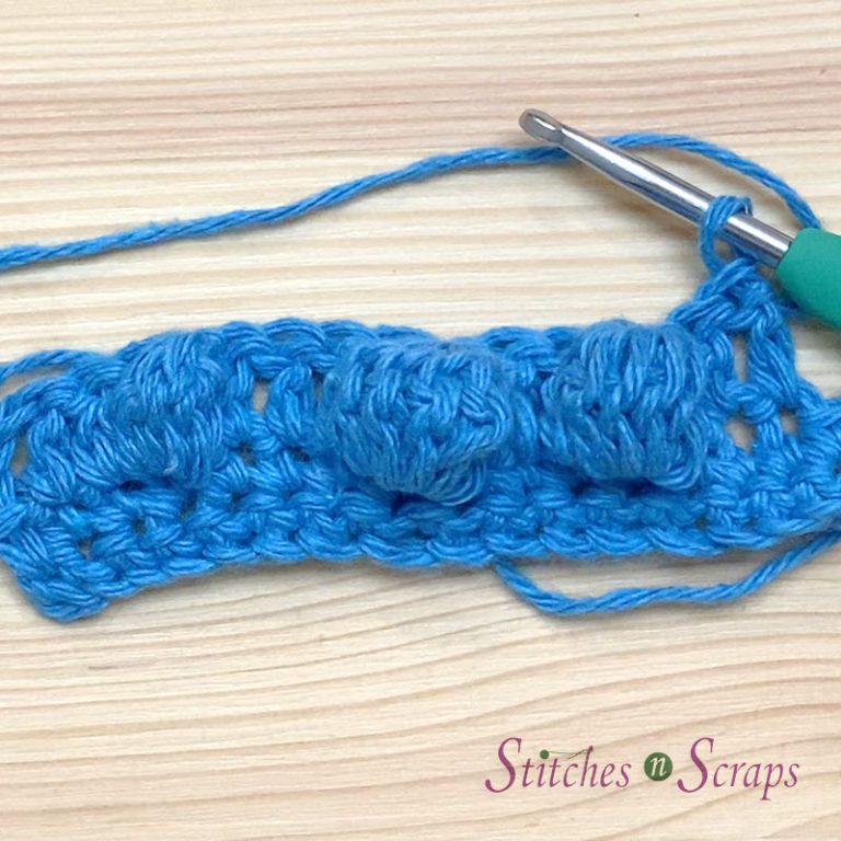How to Crochet Bobbles - Photo and Video Tutorial - Stitches n Scraps