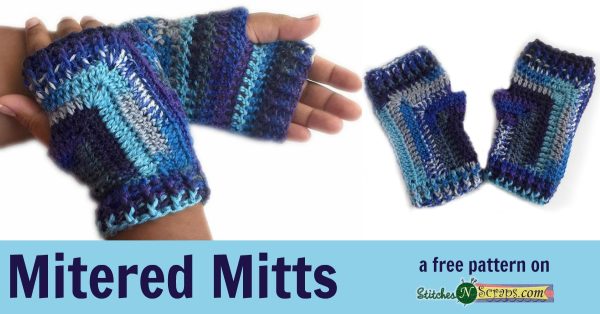 Around the Corner Mitered Square Crochet Washcloth Pattern - Stitches n ...