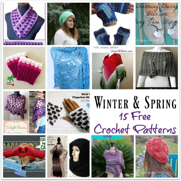 Winter & Spring ~ 15 FREE Crochet Patterns - Stitches n Scraps