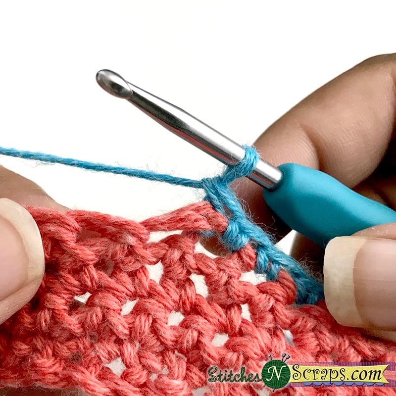 Tutorial - Front & back post single crochet (fpsc, bpsc) - Stitches n ...