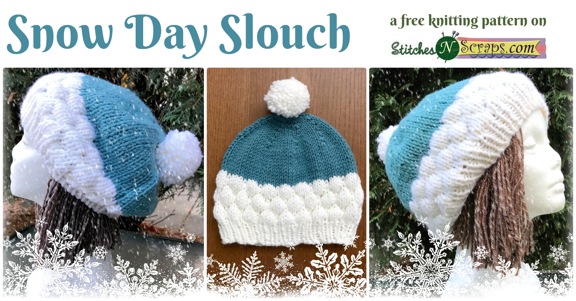 Free Pattern - Snow Day Slouch - Stitches n Scraps