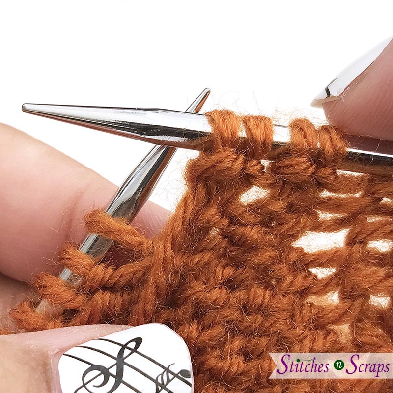Tutorial - Knit Diagonal Basketweave - Stitches n Scraps