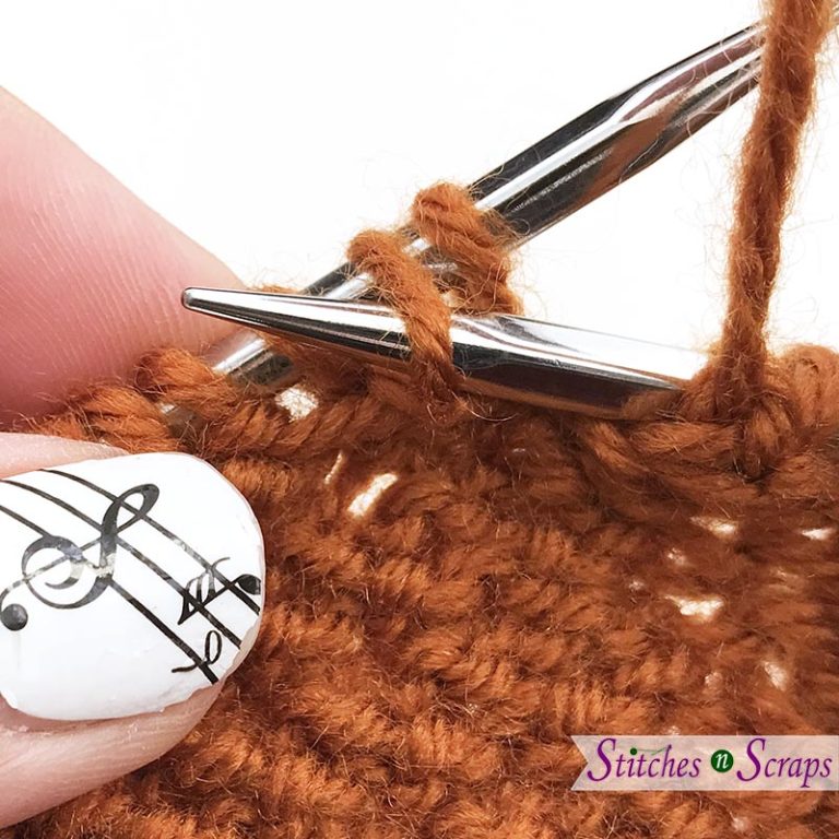 Tutorial - Knit Diagonal Basketweave - Stitches n Scraps