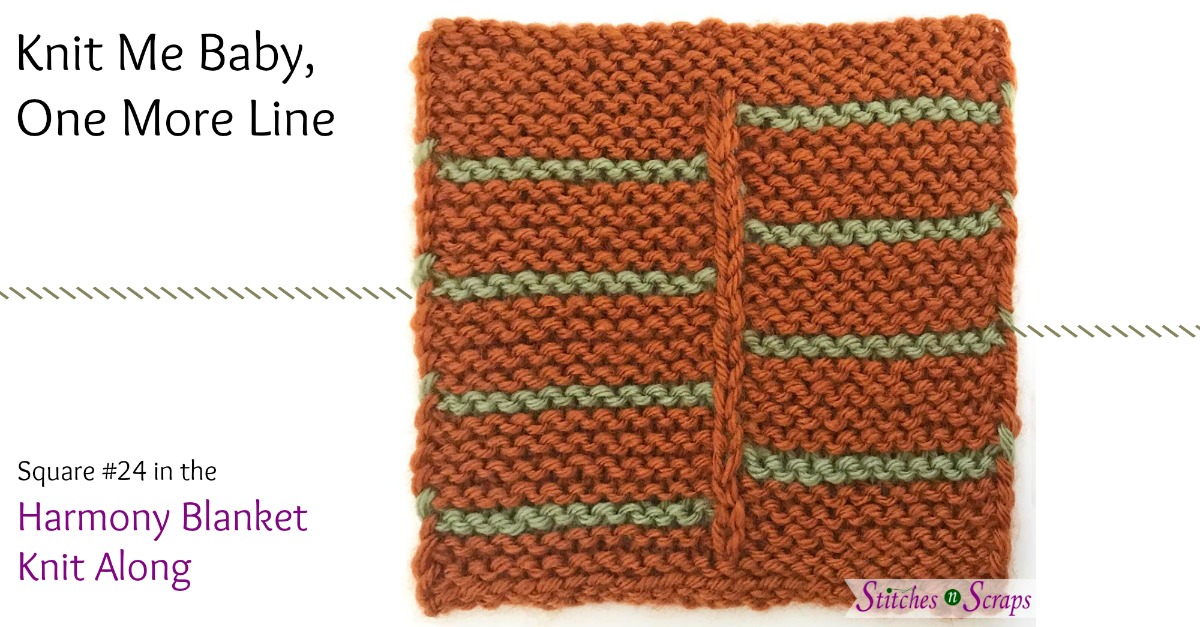 Free Pattern - Knit Me Baby, One More Line - Harmony Blanket Square #24 ...