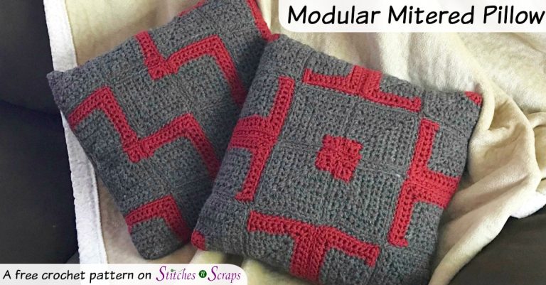 Around the Corner Mitered Square Crochet Washcloth Pattern - Stitches n ...