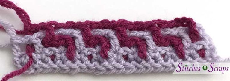 Tutorial - Intermeshing Crochet Basics - Stitches n Scraps