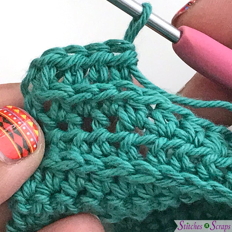 Tutorial - Working into the 3rd Loop of Half Double Crochet - Stitches ...