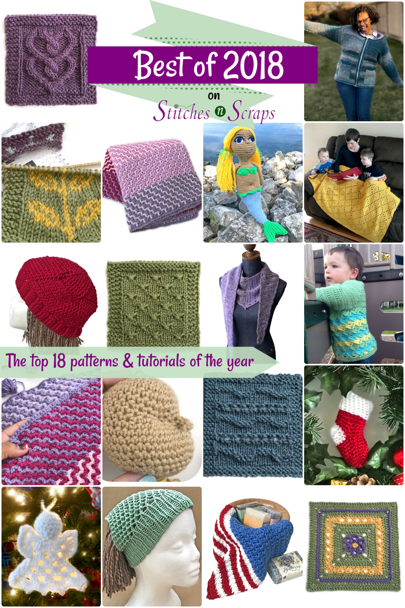 Best of 2018 - Top 18 Patterns and Tutorials - Stitches n Scraps