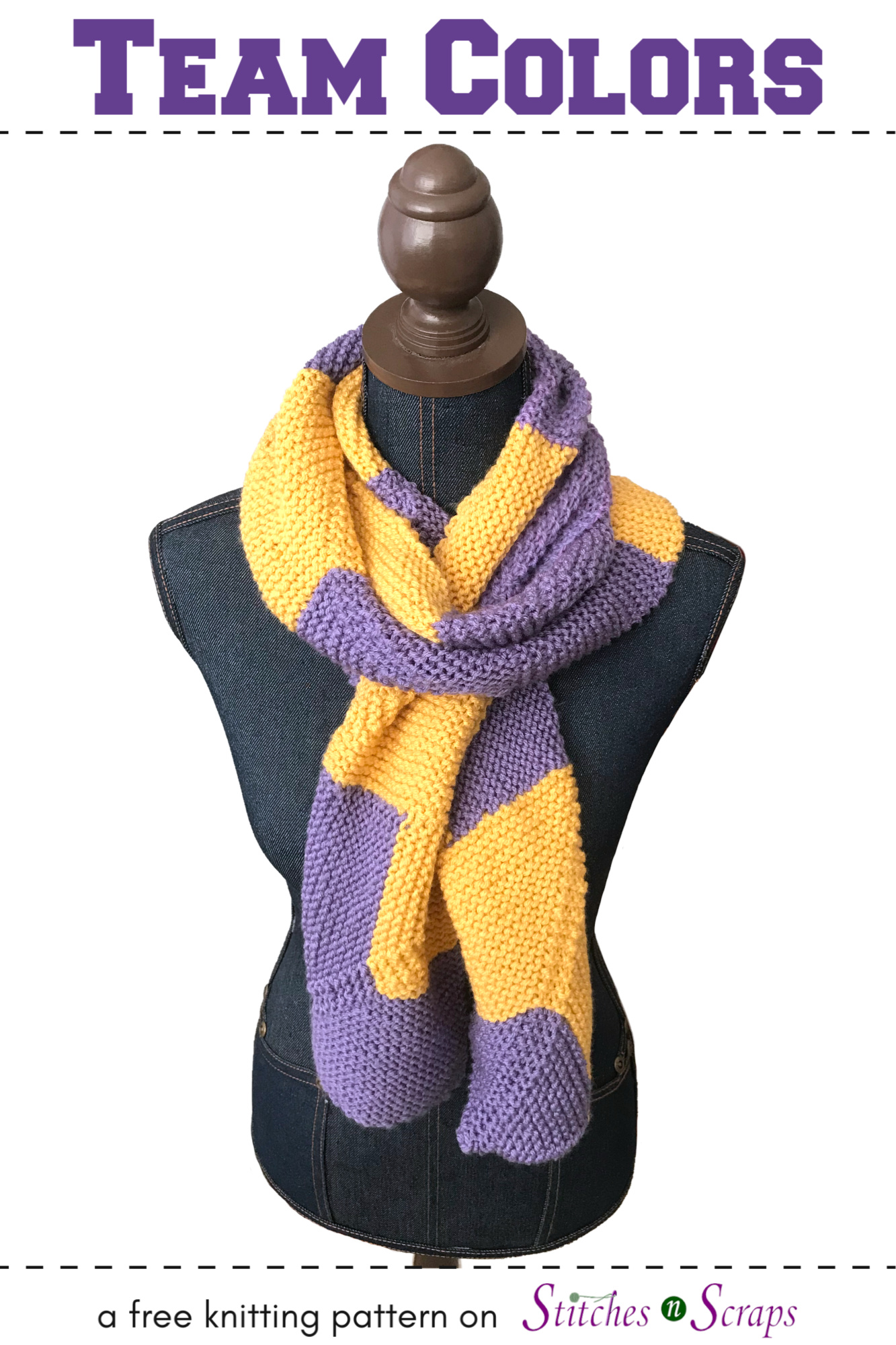 Free Pattern - Team Colors - Stitches n Scraps