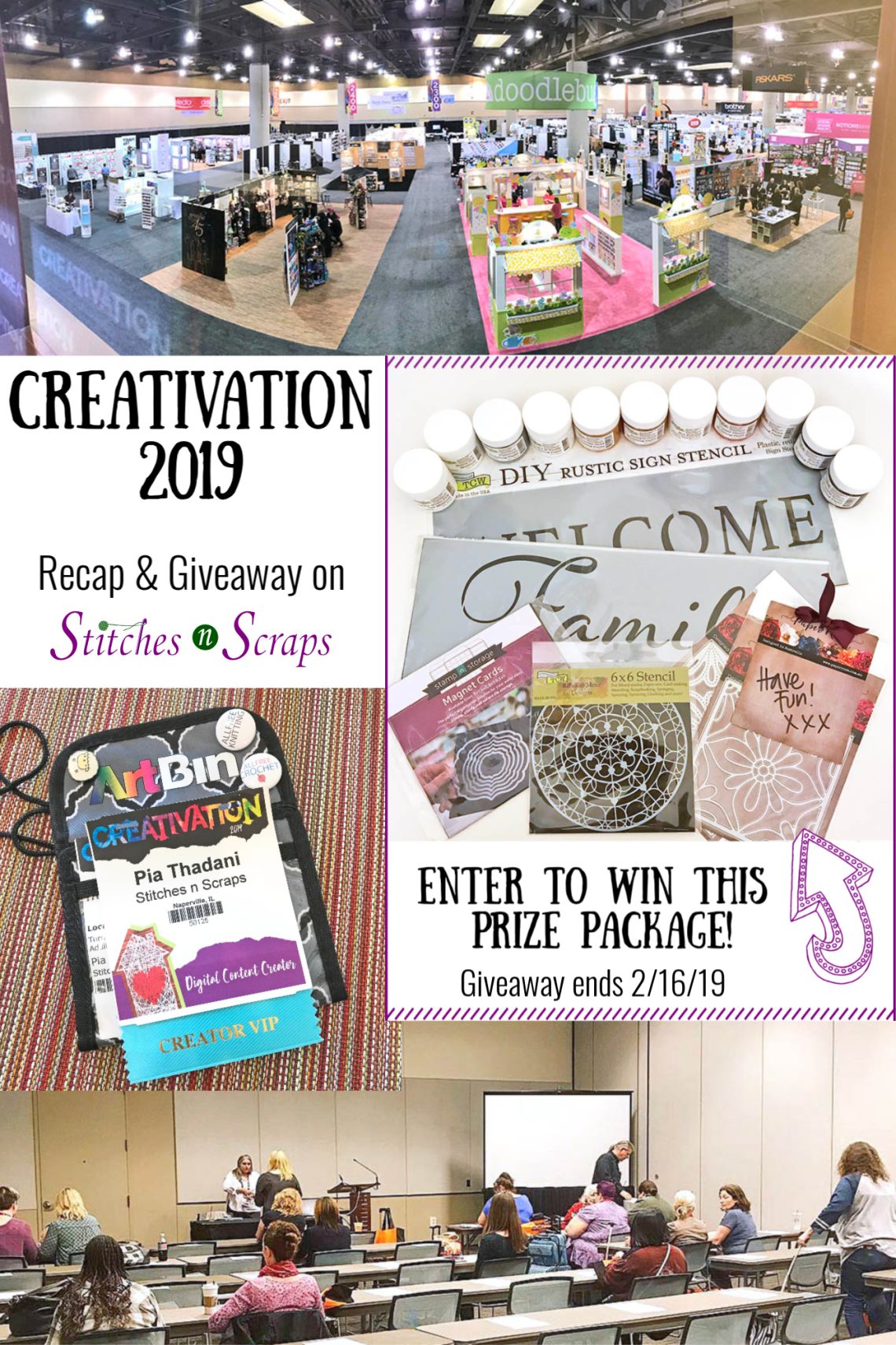 Creativation Recap and a Giveaway - Stitches n Scraps