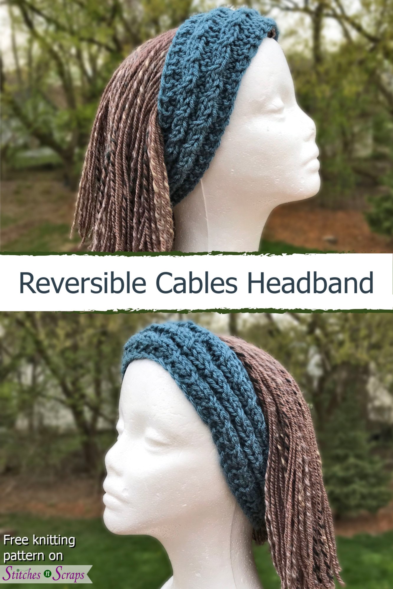 Free Pattern - Reversible Cables Headband - Stitches n Scraps
