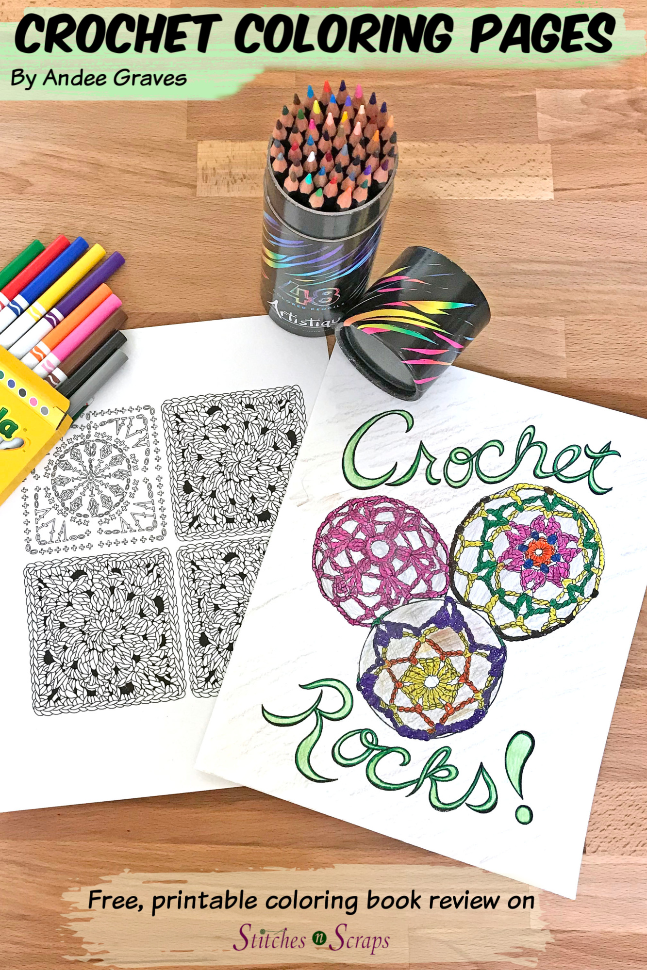 Crochet Coloring Pages - free, printable coloring book - Stitches n Scraps