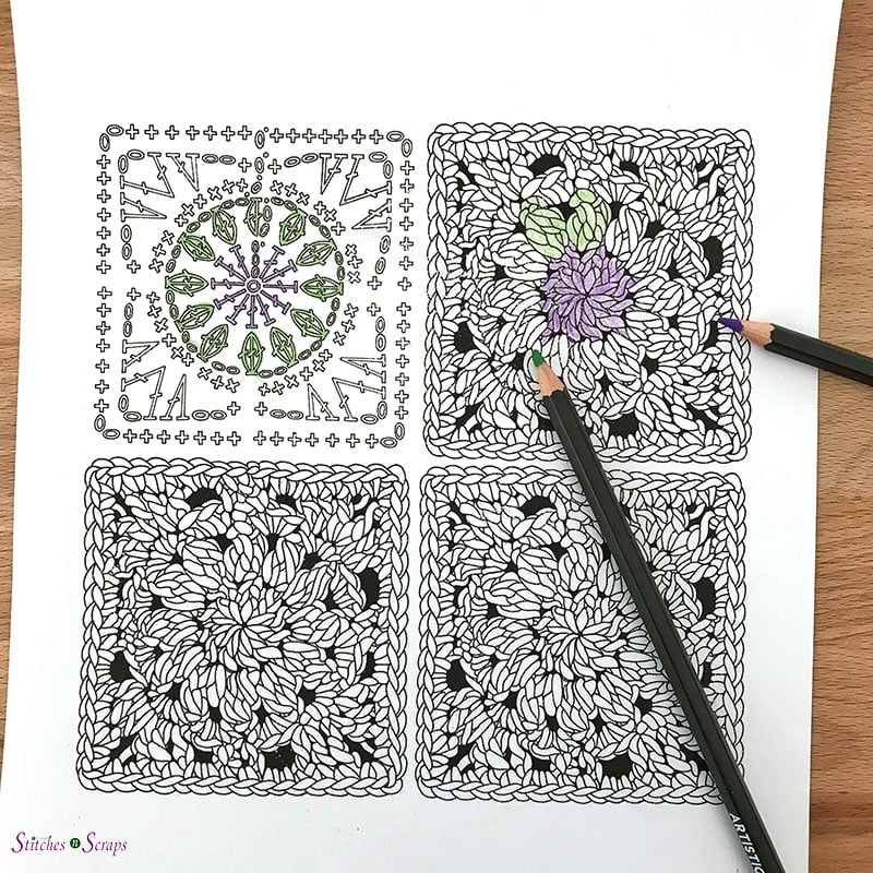 Crochet Coloring Pages - free, printable coloring book - Stitches n Scraps