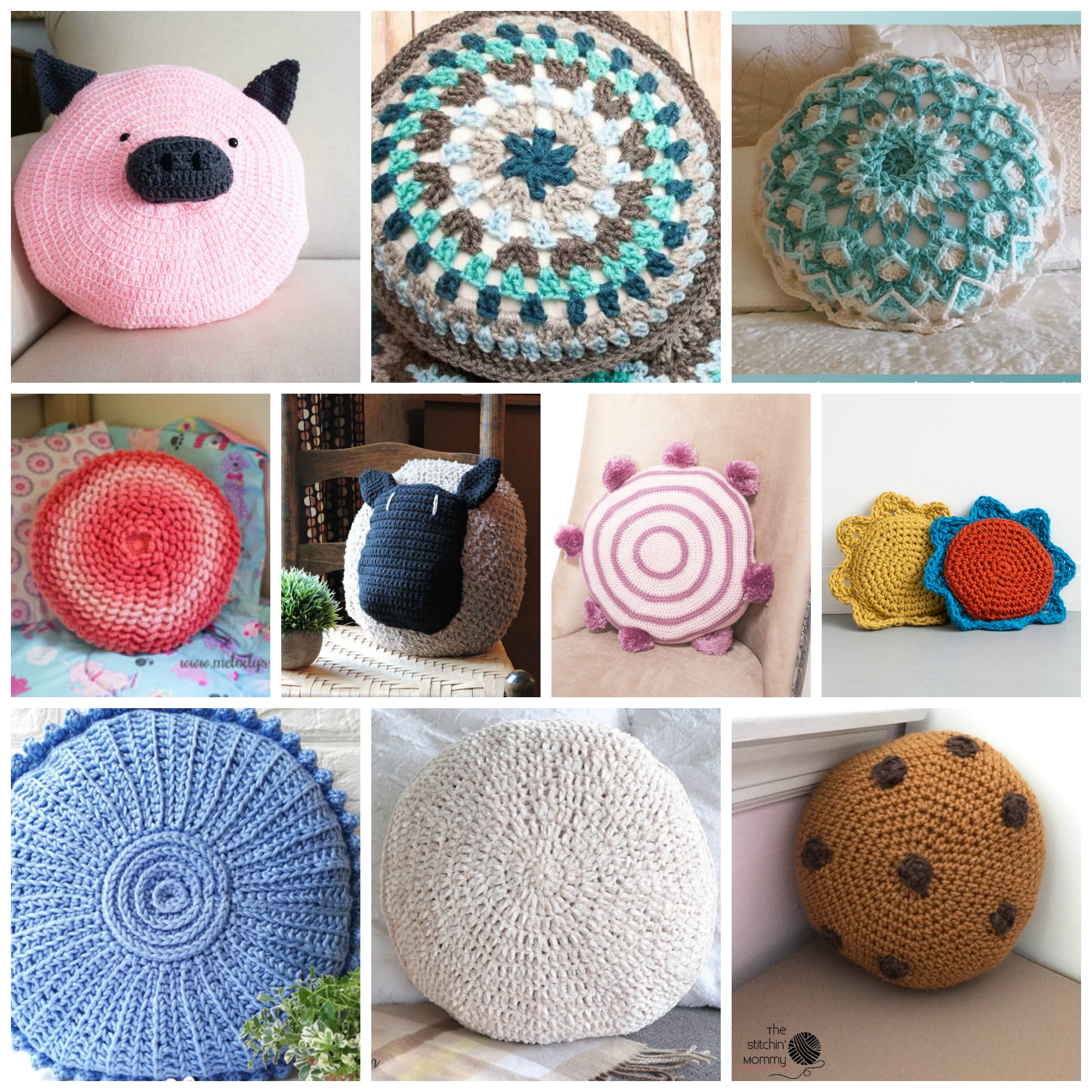 Crochet Pillow Patterns - 25 Accent Pillows to Crochet - Stitches n Scraps
