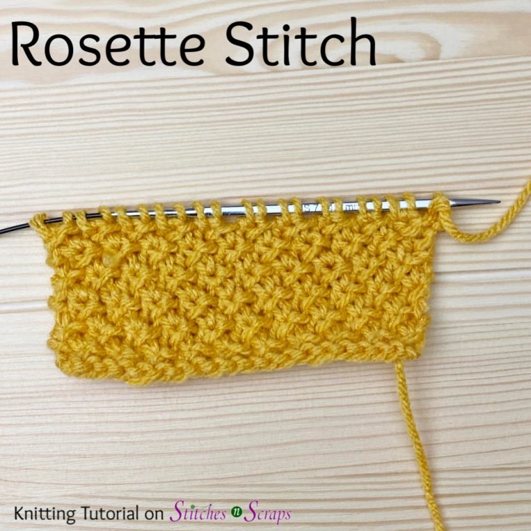 Twisted Knit Stitches in Loop Yarn - Stitches n Scraps