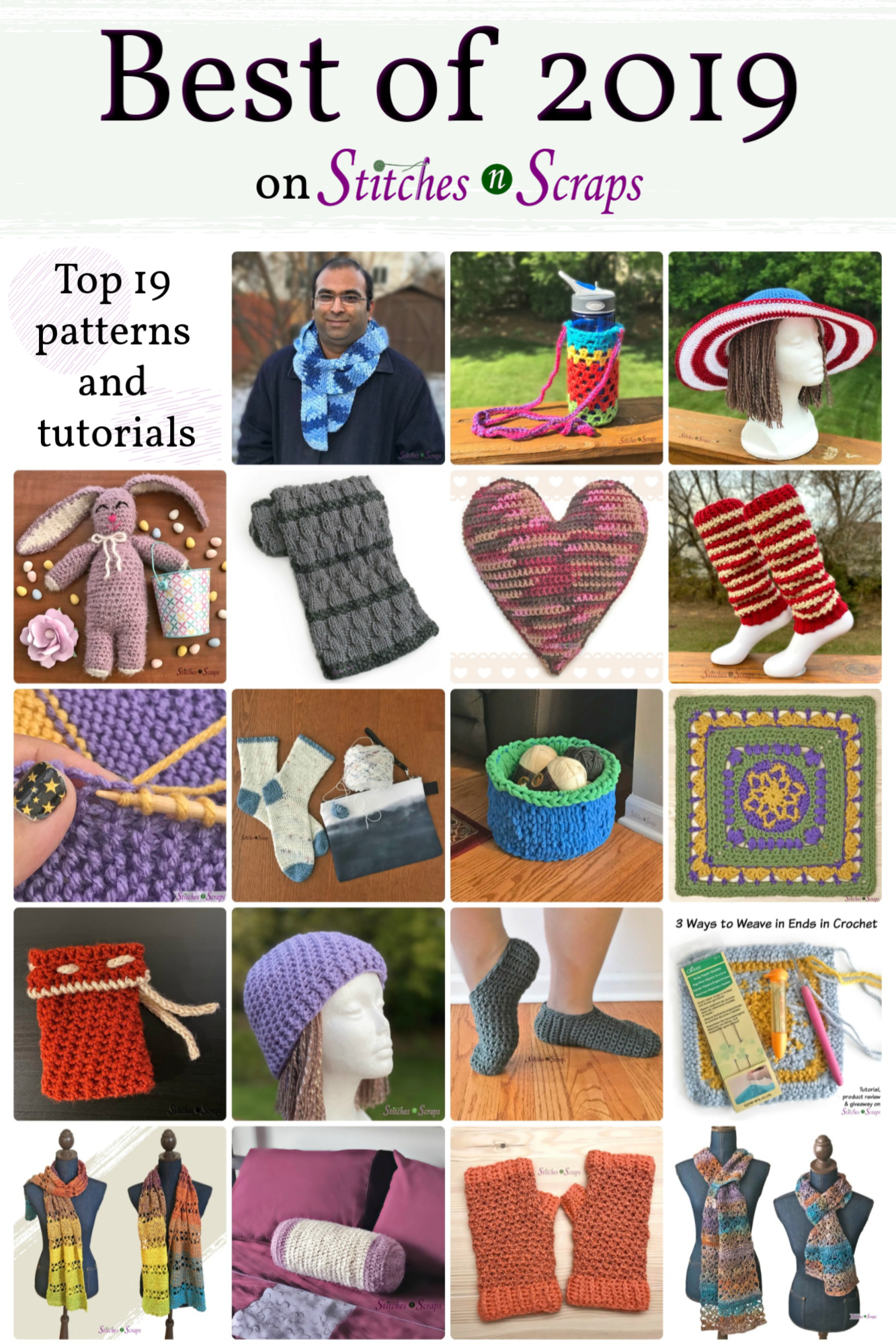 Best of 2019 - Top 19 Patterns and Tutorials - Stitches n Scraps