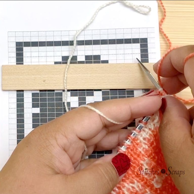 Double Knitting from a Chart - Reversible Colorwork - Stitches n Scraps