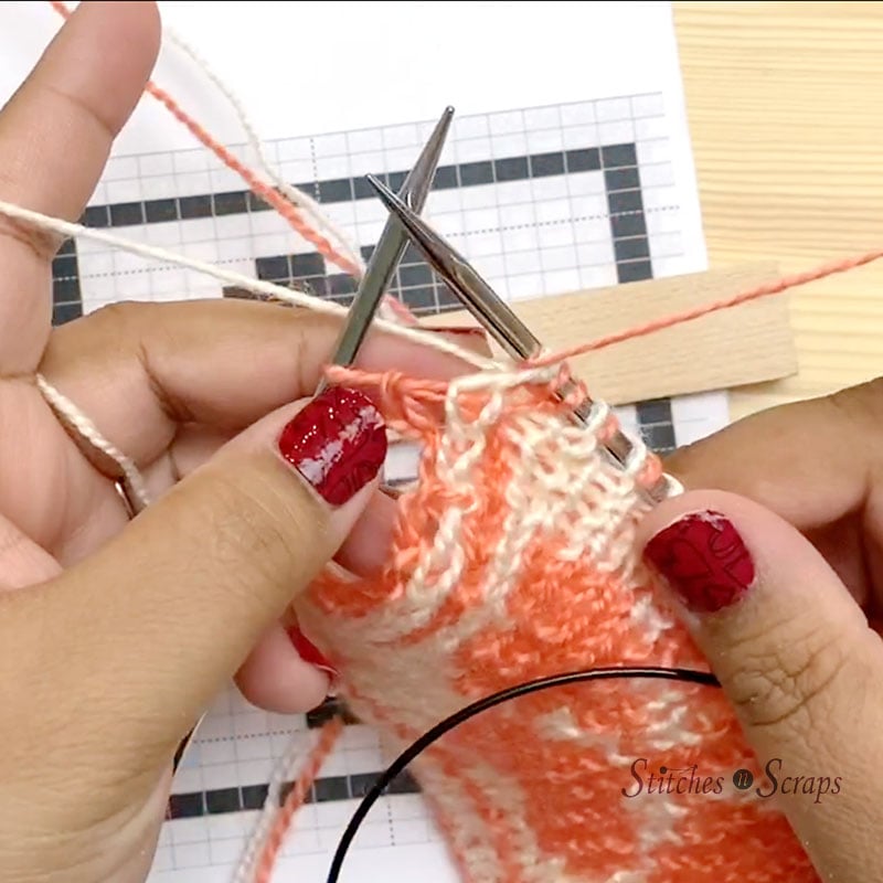 Double Knitting from a Chart - Reversible Colorwork - Stitches n Scraps