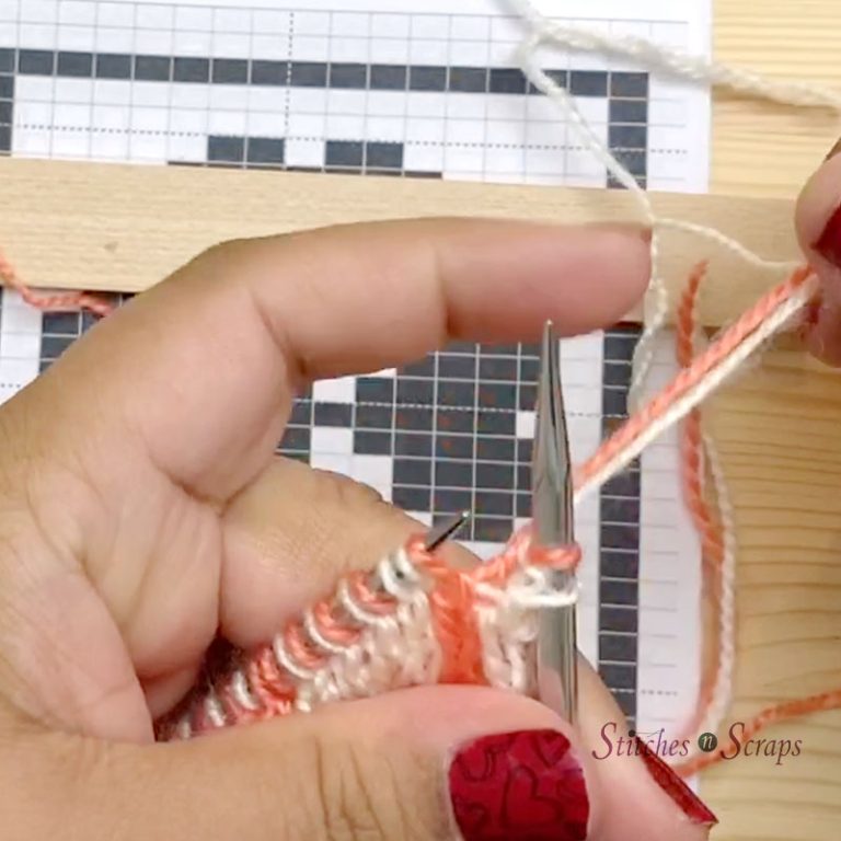 Double Knitting from a Chart - Reversible Colorwork - Stitches n Scraps