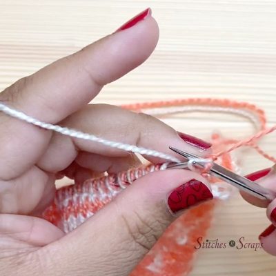 2-Color Simple Bind Off for Double Knitting - Stitches n Scraps