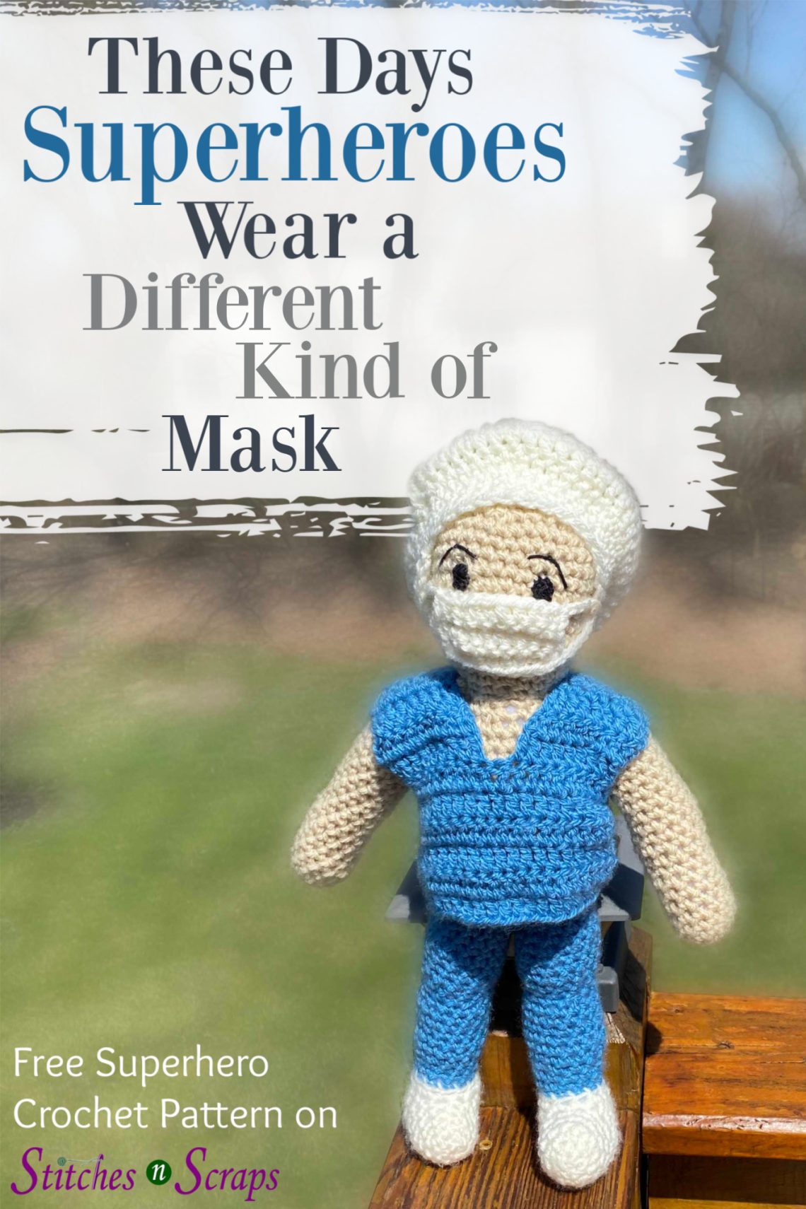 Crochet Doll - Masked Superhero - Stitches n Scraps