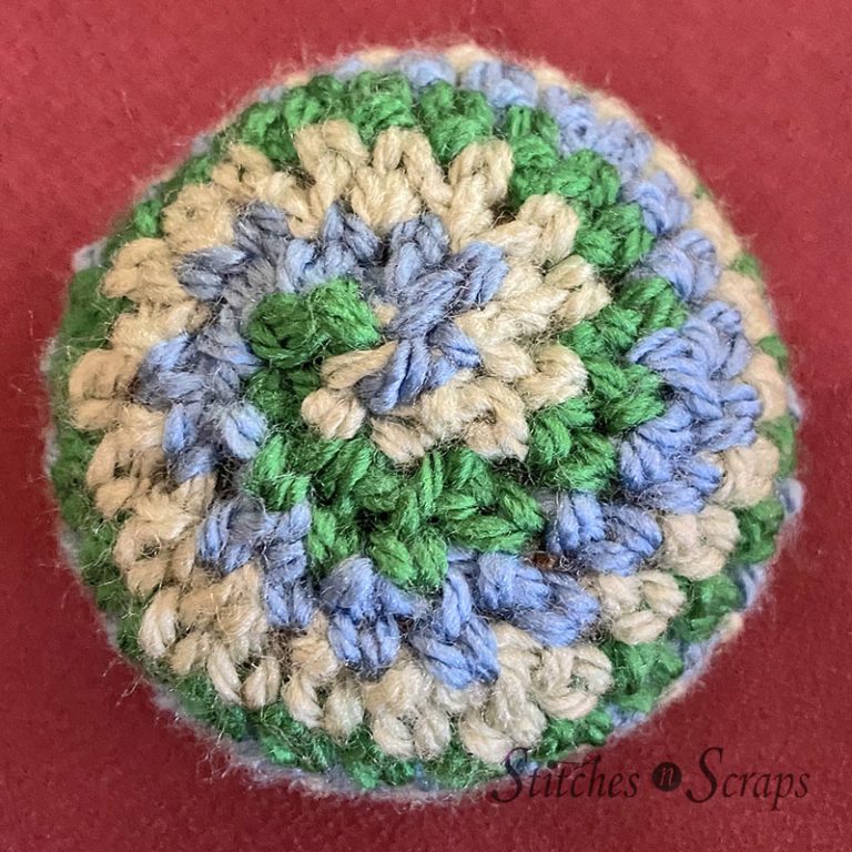 How to Make a Crochet Footbag - Magic Stripes - Stitches n Scraps