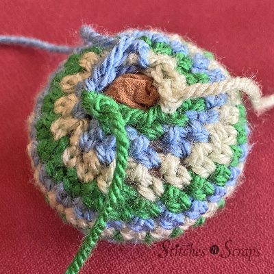 How to Make a Crochet Footbag - Magic Stripes - Stitches n Scraps