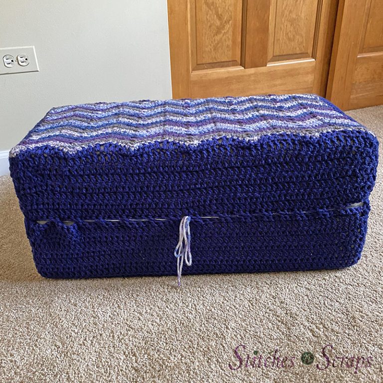How to Crochet Pet Stairs with Fairfield Project Foam - Stitches n Scraps