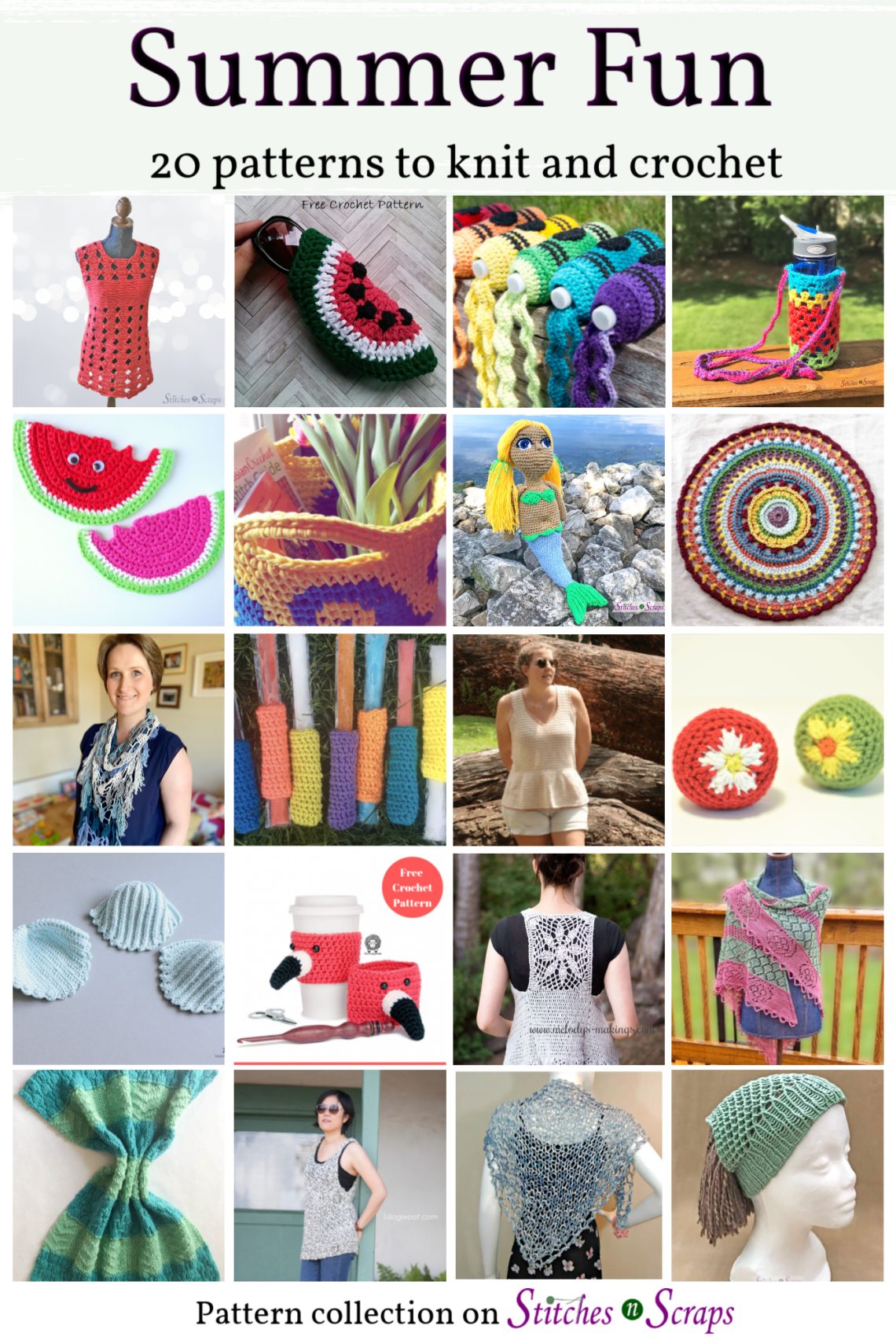 Summer Fun - 20 Patterns to Knit and Crochet - Stitches n Scraps