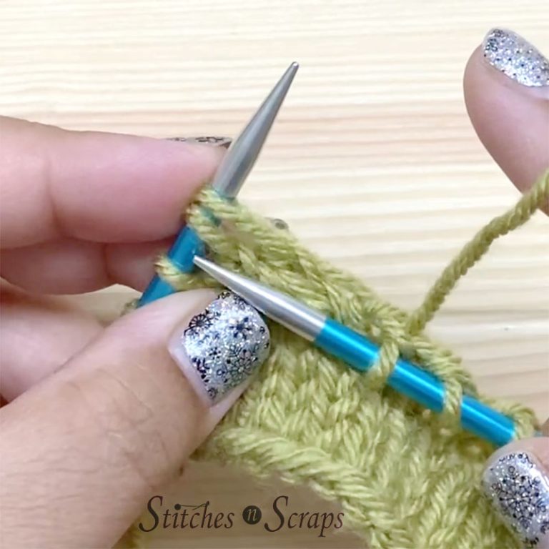 Knit 2 Together (k2tog) Tutorial - Stitches n Scraps