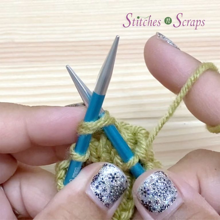 Knit 2 Together (k2tog) Tutorial - Stitches n Scraps