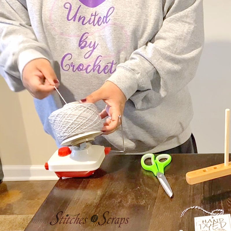 How to Wind Yarn from a Hank - Stitches n Scraps