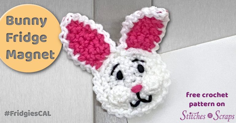 Snowman Fridge Magnet Crochet Pattern - Stitches n Scraps