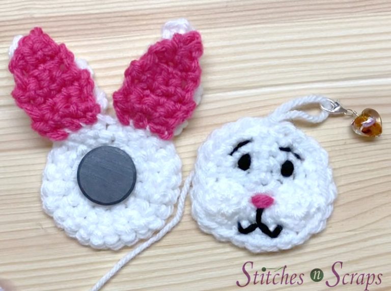 Bunny Fridge Magnet Crochet Pattern - Stitches n Scraps