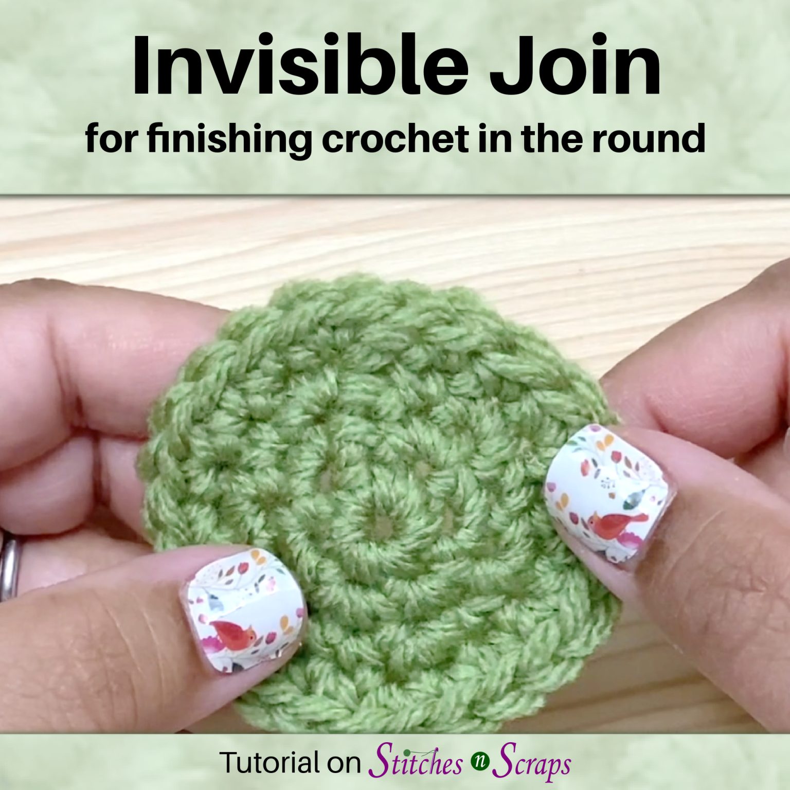 Invisible Join for Crocheting in the Round - Stitches n Scraps