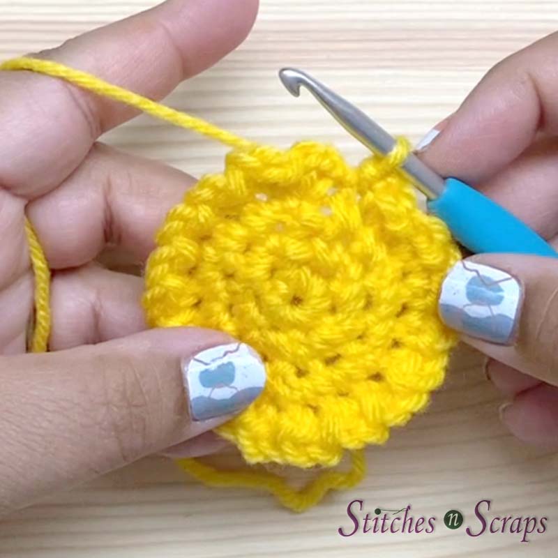 Sun Fridge Magnet Crochet Pattern - Stitches n Scraps