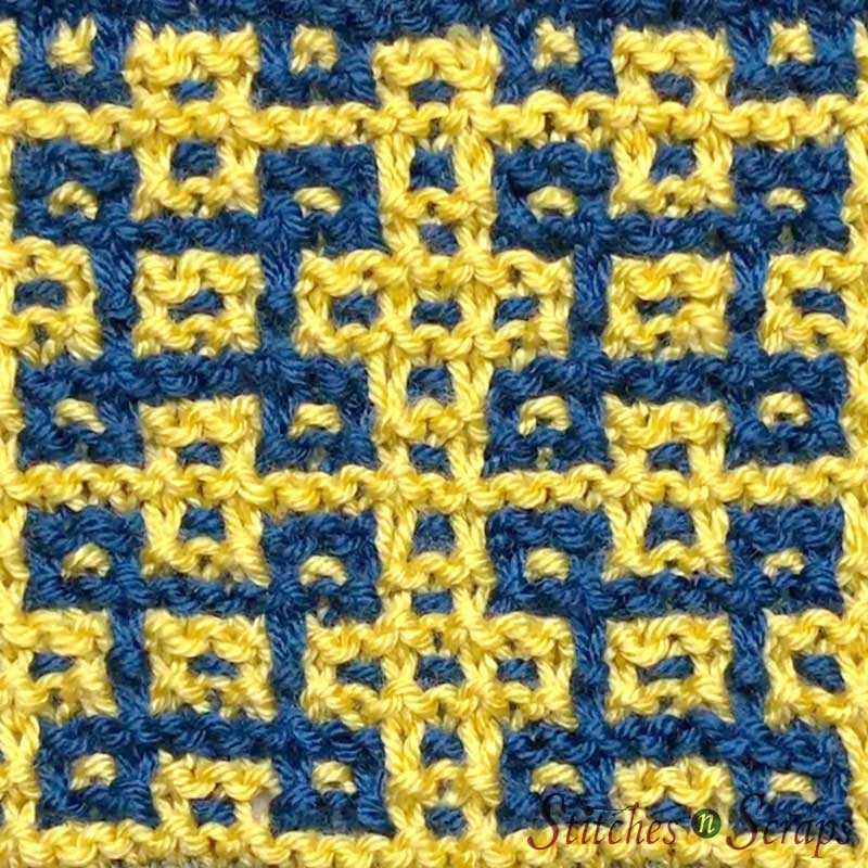 Mosaic Sampler Blanket Knitting Pattern - Stitches n Scraps