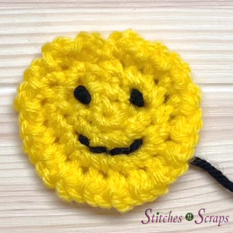 Sun Fridge Magnet Crochet Pattern - Stitches n Scraps