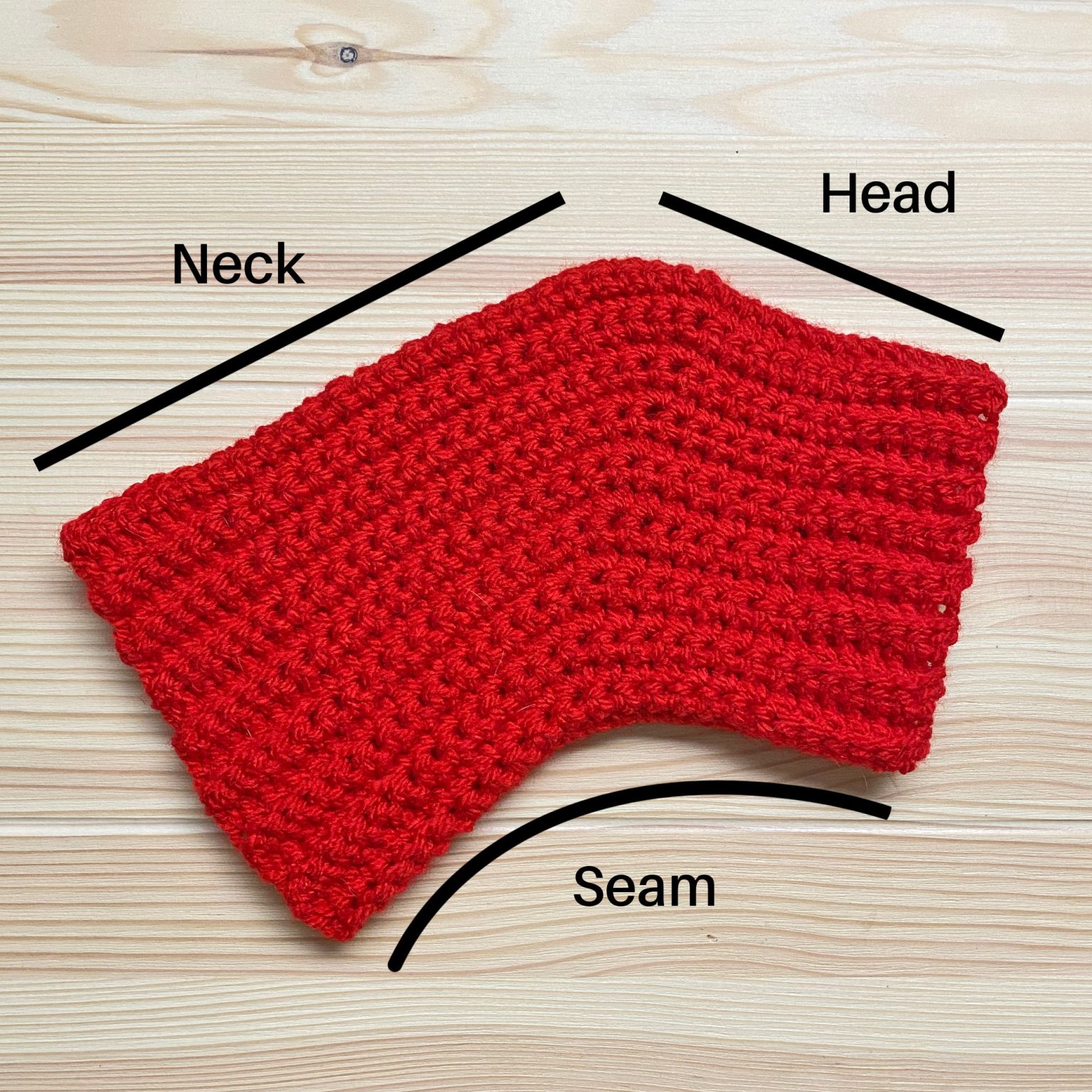 Dog Snood Crochet Pattern - Little Red Doggie Snood - Stitches n Scraps