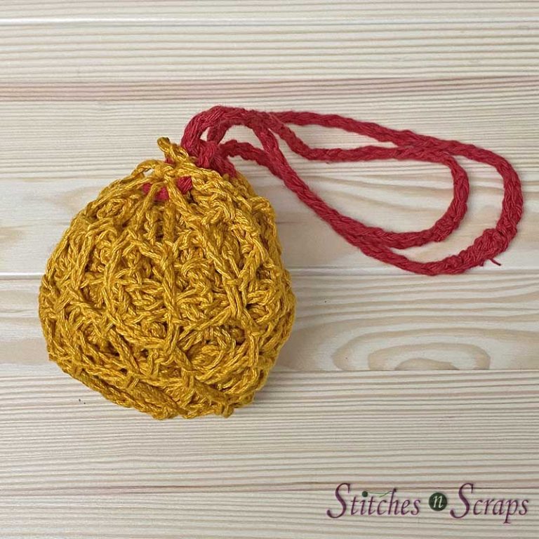 Foldable Market Bag Crochet Pattern - Stitches n Scraps