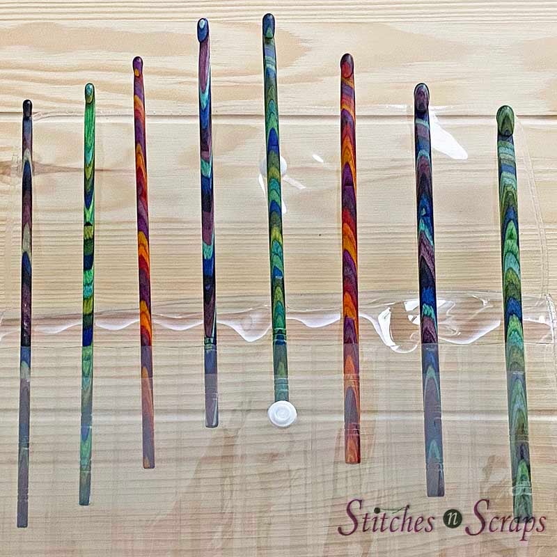 WeCrochet Mosaic Wood Crochet Hooks Review - Stitches n Scraps
