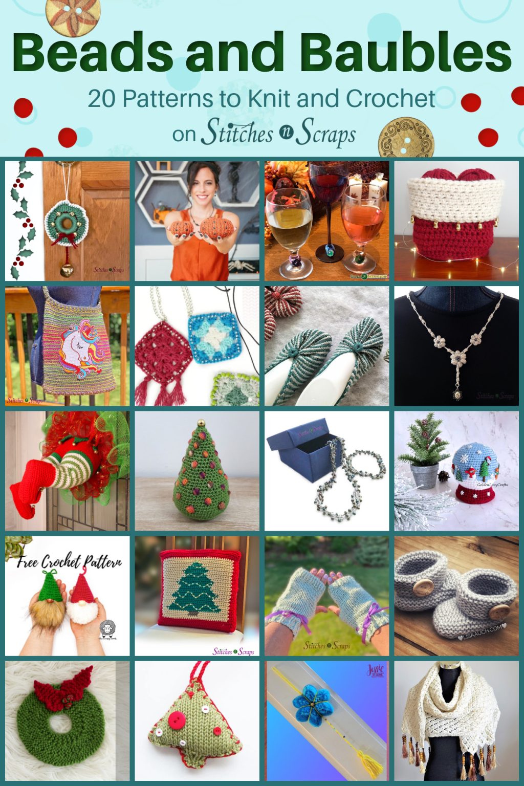 Beads and Baubles - 20 Patterns to Knit and Crochet - Stitches n Scraps
