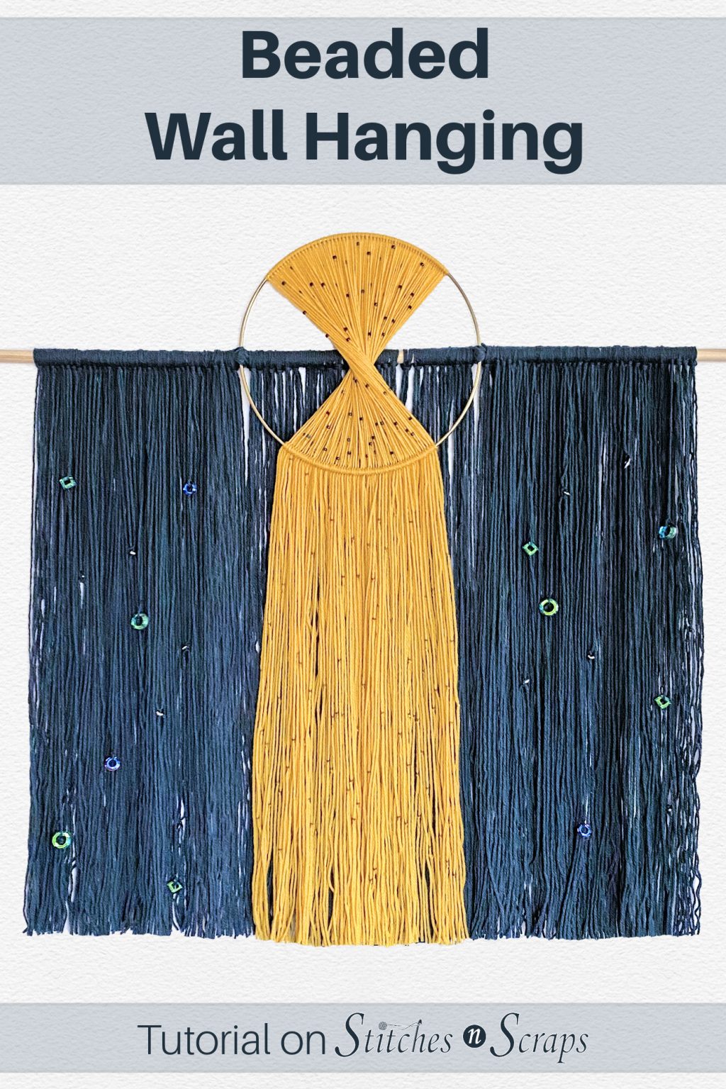 Beaded Wall Hanging - Stitches n Scraps