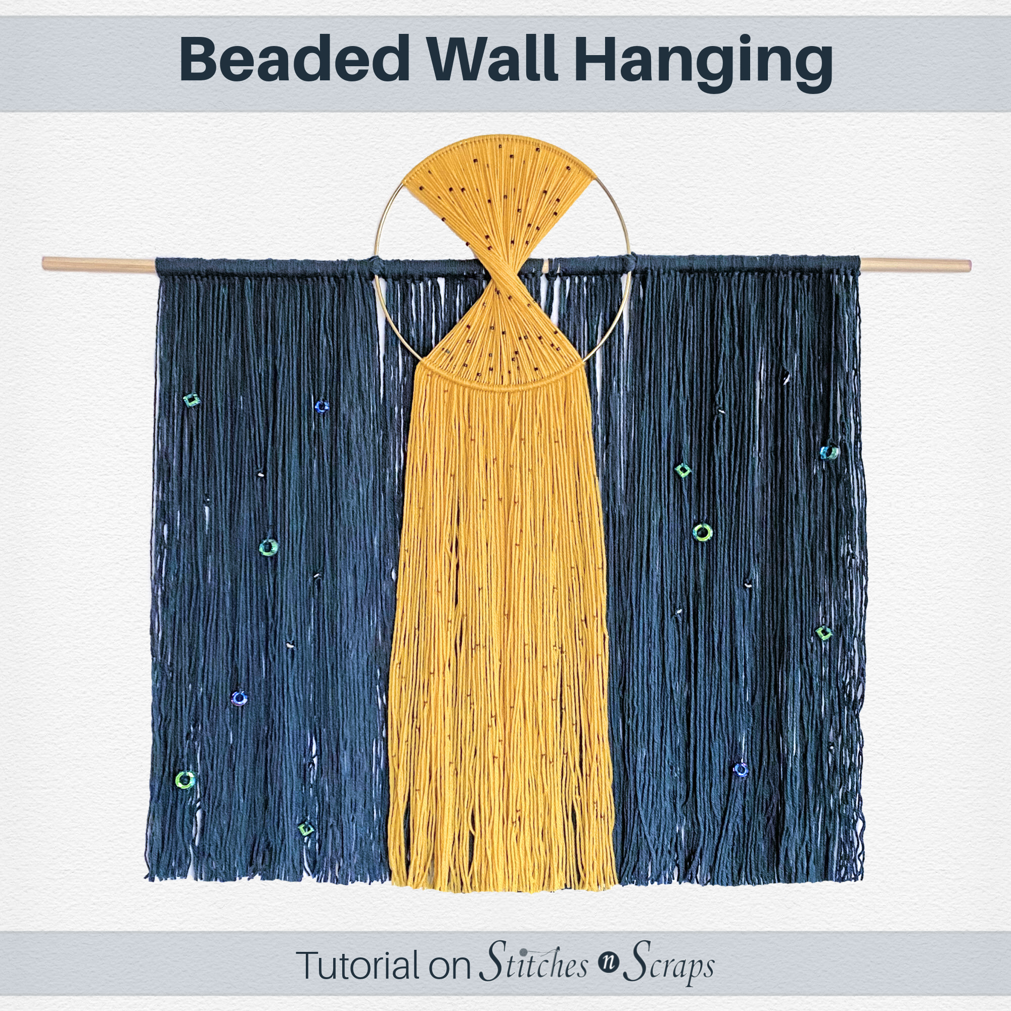 Beaded Wall Hanging - Stitches n Scraps
