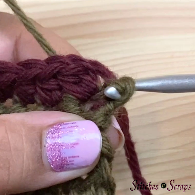Surface Crochet Over Color Changes - Stitches n Scraps