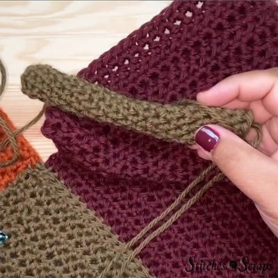 Felted Crochet Origami Bag Pattern - Stitches n Scraps