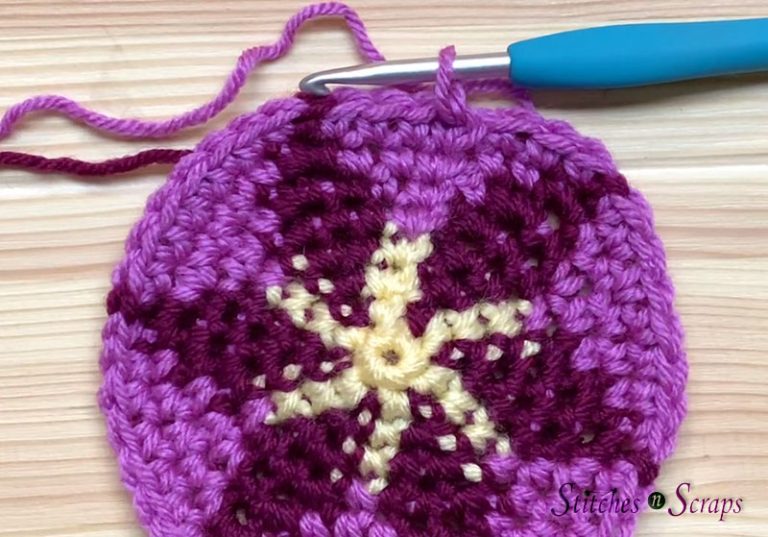Tapestry Crochet Flower Circle Tutorial - Stitches n Scraps